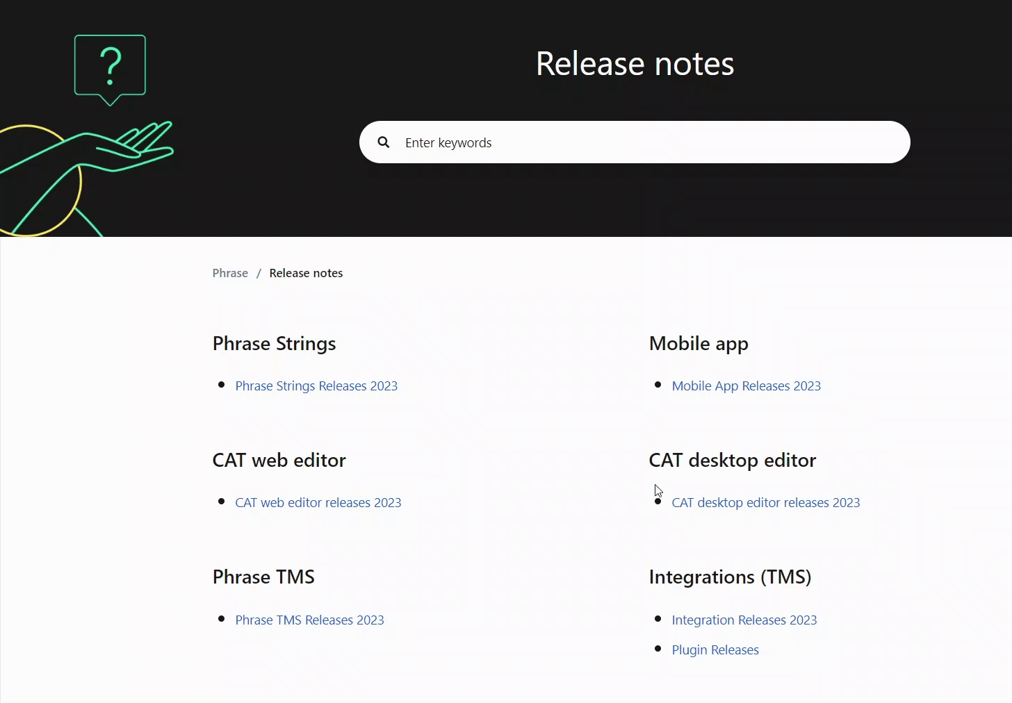 CAT desktop editor releases 2024 – Phrase
